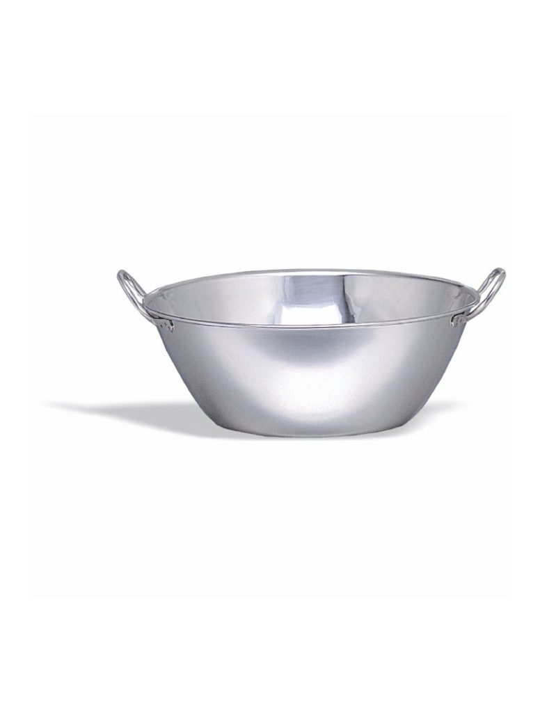 Pujadas Stainless Flat Bottom Cauldron 25 cm - Al Ahrar Hotel Supplies ...