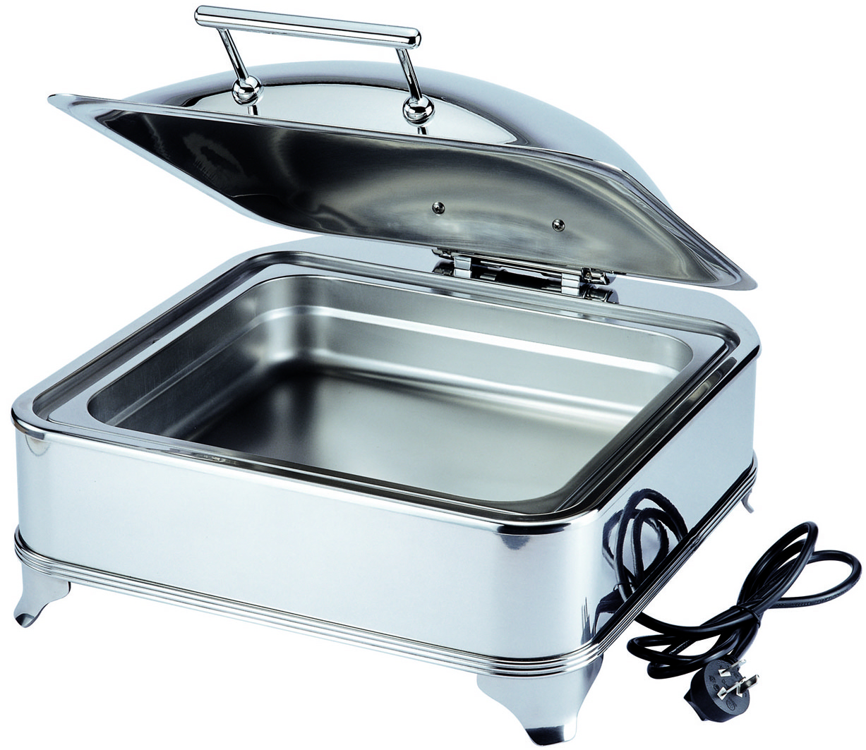 Gourmet Plus 2/3 Induction Chafer with Steel Lid and Frame Set - Al ...
