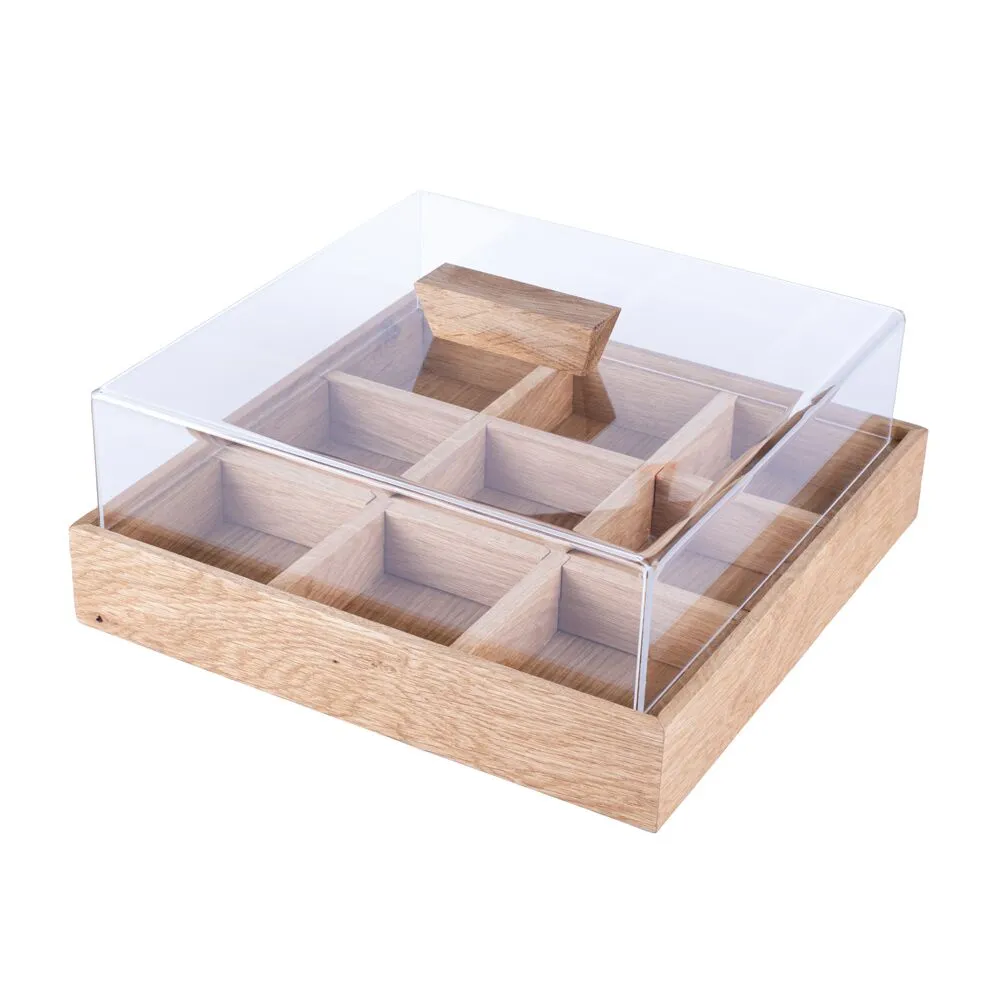 Woodpeckers Amenity Box Nine-part Oak - Al Ahrar Hotel Supplies L.L.C