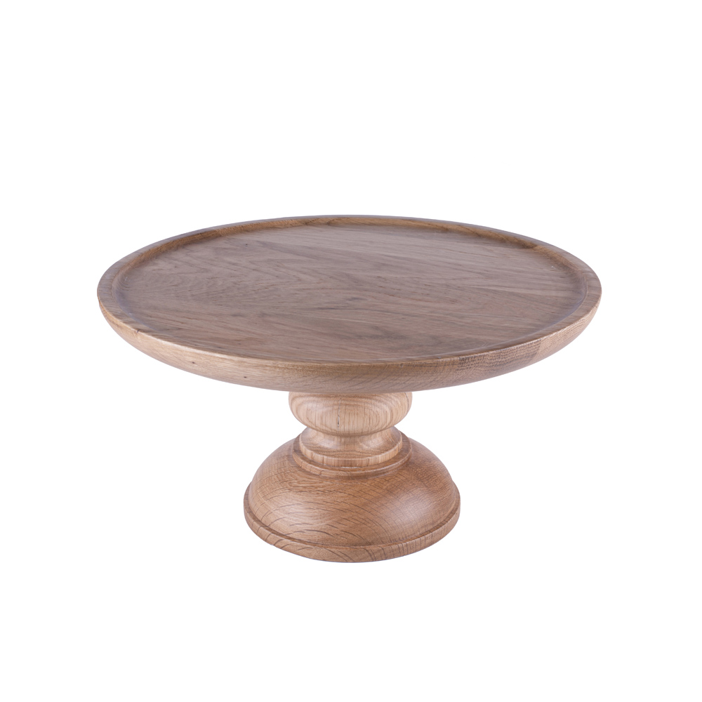 Woodpeckers Mini Cake Stand Oak - Al Ahrar Hotel Supplies L.L.C